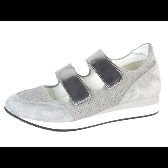 MaxMara | Shoes | Maxmara Mm34 Sz 39 Suede Leather Velcro Sneakers ...